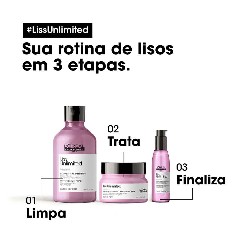 Máscara Tratamento Serie Expert Liss Unlimited L'Oréal Professionnel ...